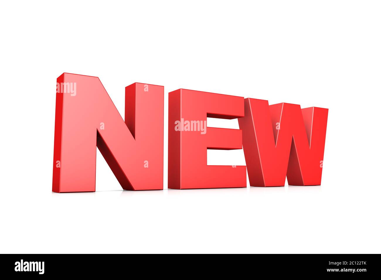 3d illustration word new Stock Photo - Alamy