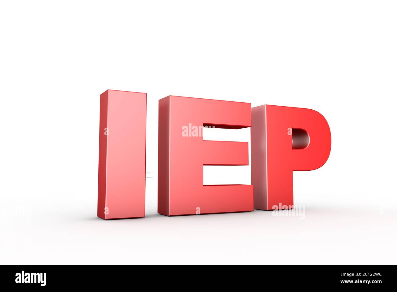 3d illustration sign iep Stock Photo - Alamy