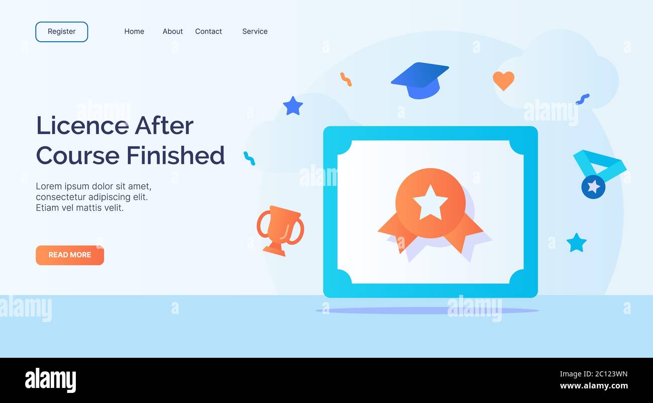 Flat completion certificate hi-res stock photography and images - Alamy