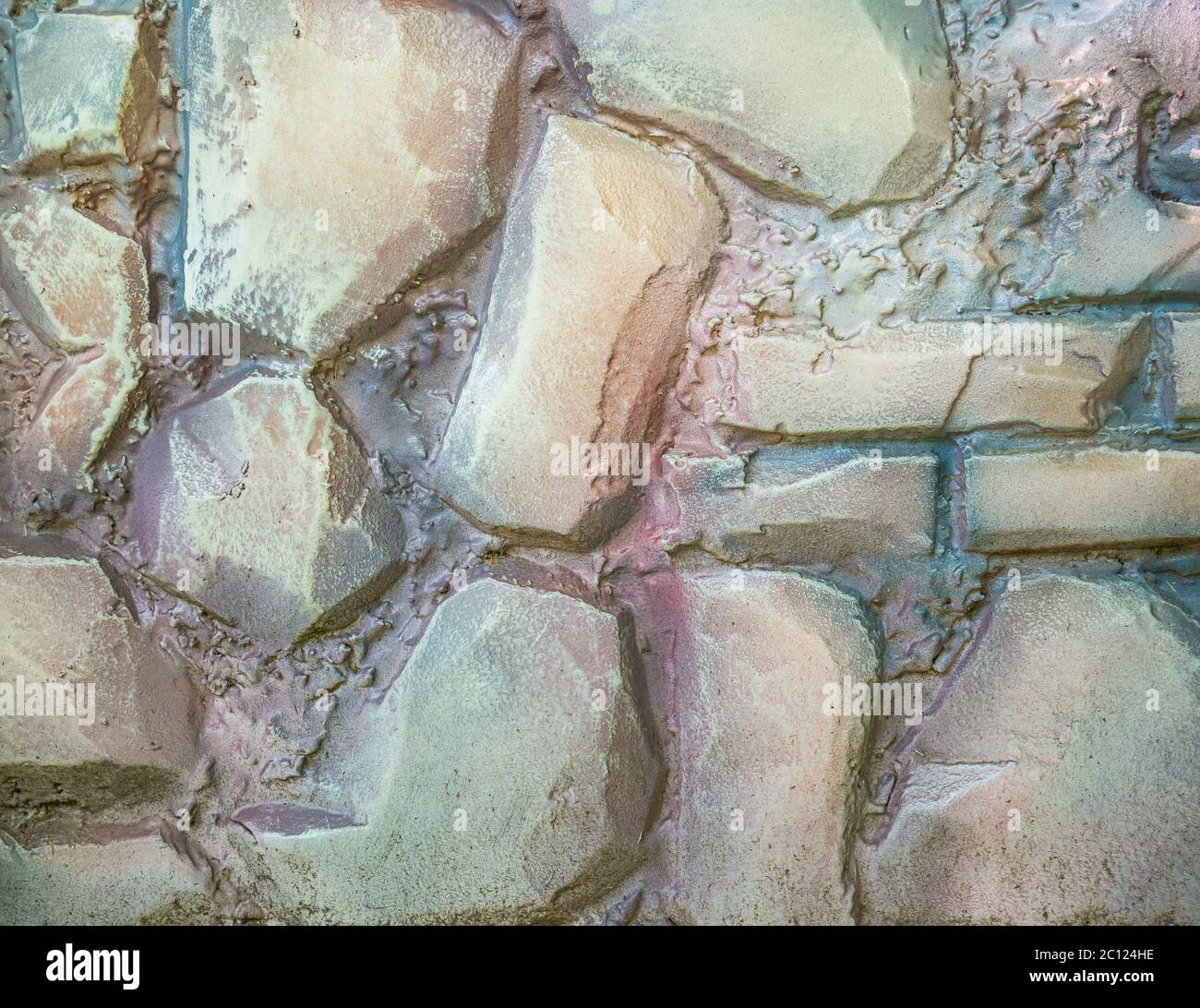 Colored bricks or stone blocks pattern texture backgound Stock Photo ...