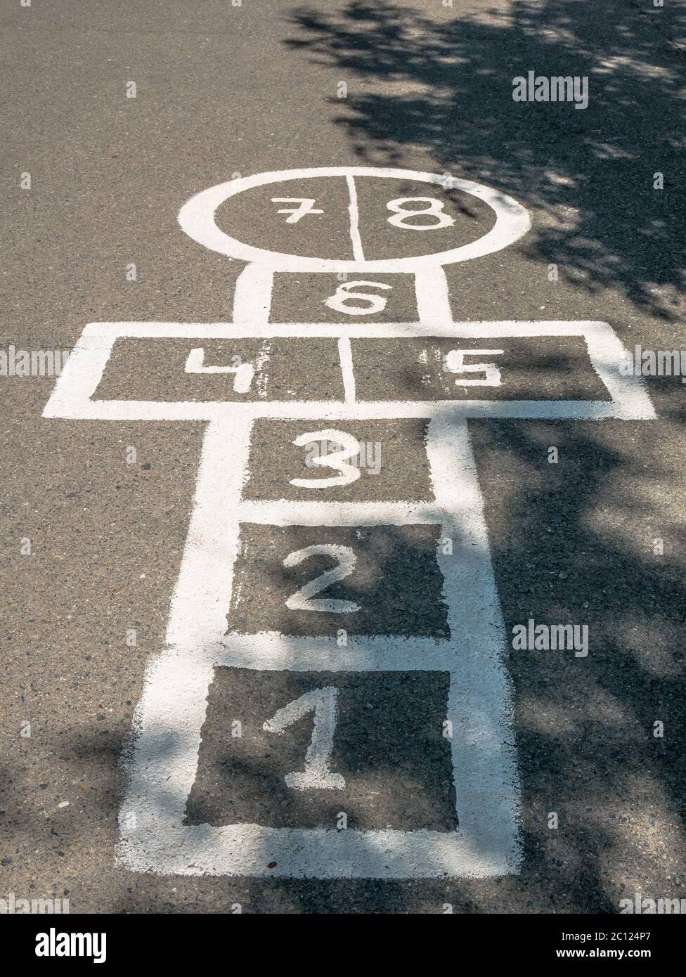 Hopscotch squares hi-res stock photography and images - Alamy