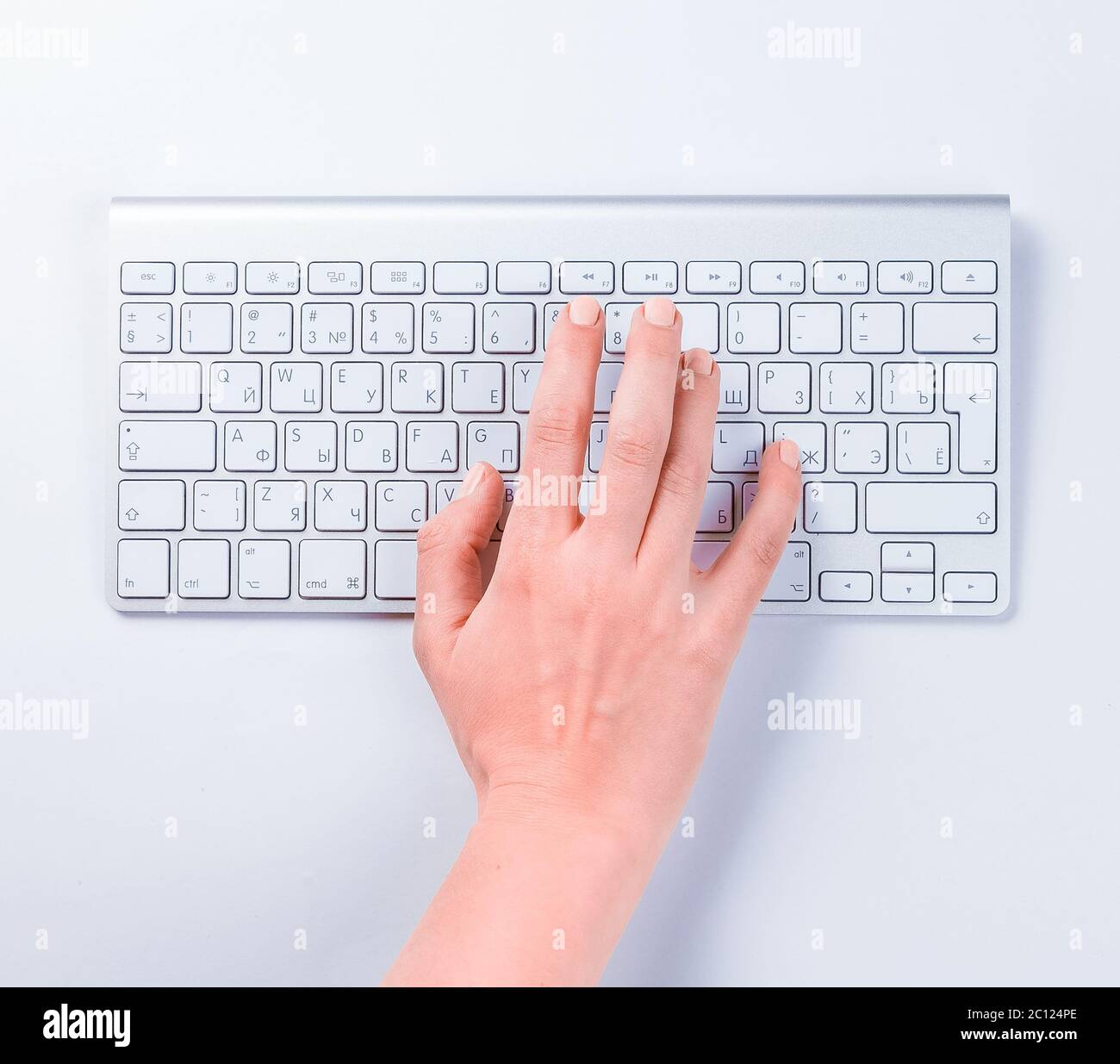 Close up female fingers typing hi-res stock photography and images - Alamy