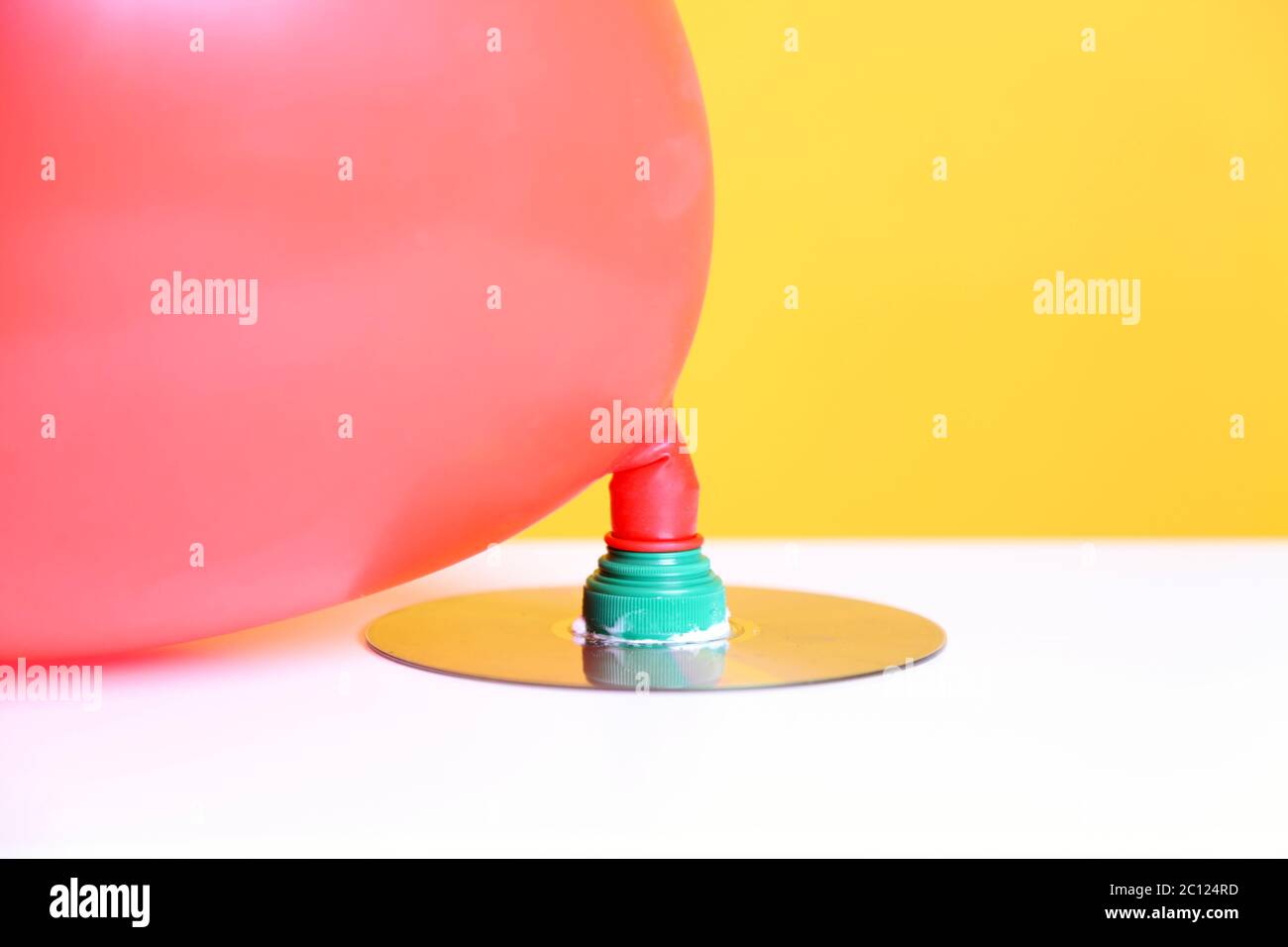 Science @ Home STEM Hovercraft made from CD DVD, bottle top and Balloon ...