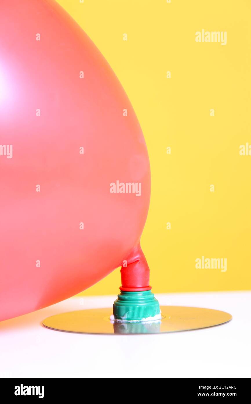 Science @ Home STEM Hovercraft made from CD DVD, bottle top and Balloon ...