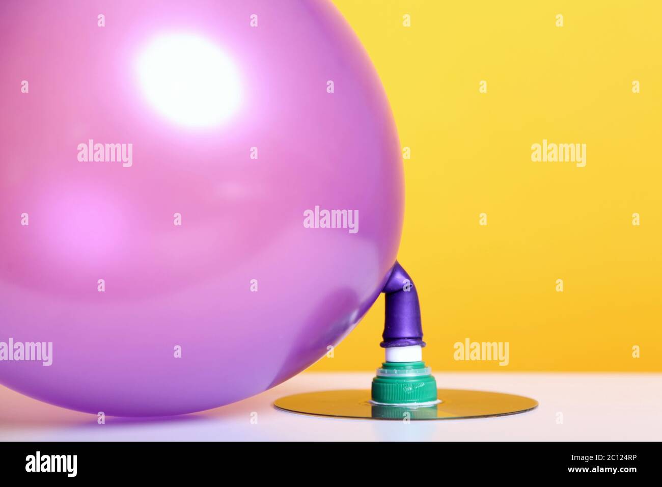 Science @ Home STEM Hovercraft made from CD DVD, bottle top and Balloon ...