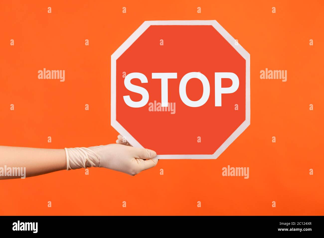 Stop Hand Sign Side