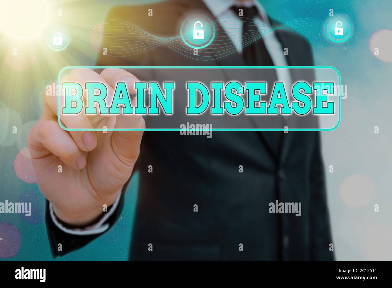 Handwriting text Brain Disease. Conceptual photo a neurological ...