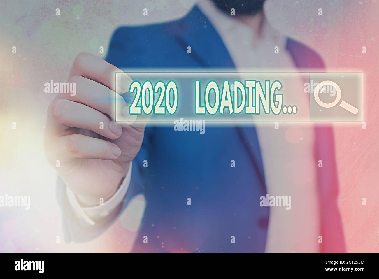 Handwriting text writing 2020 Loading.... Conceptual photo a year ...