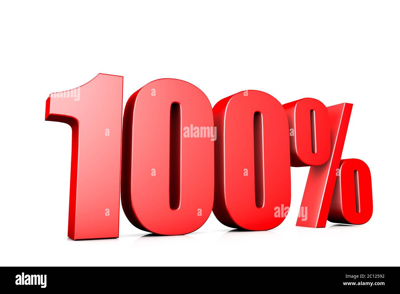 3d illustration sign of 100 Stock Photo - Alamy