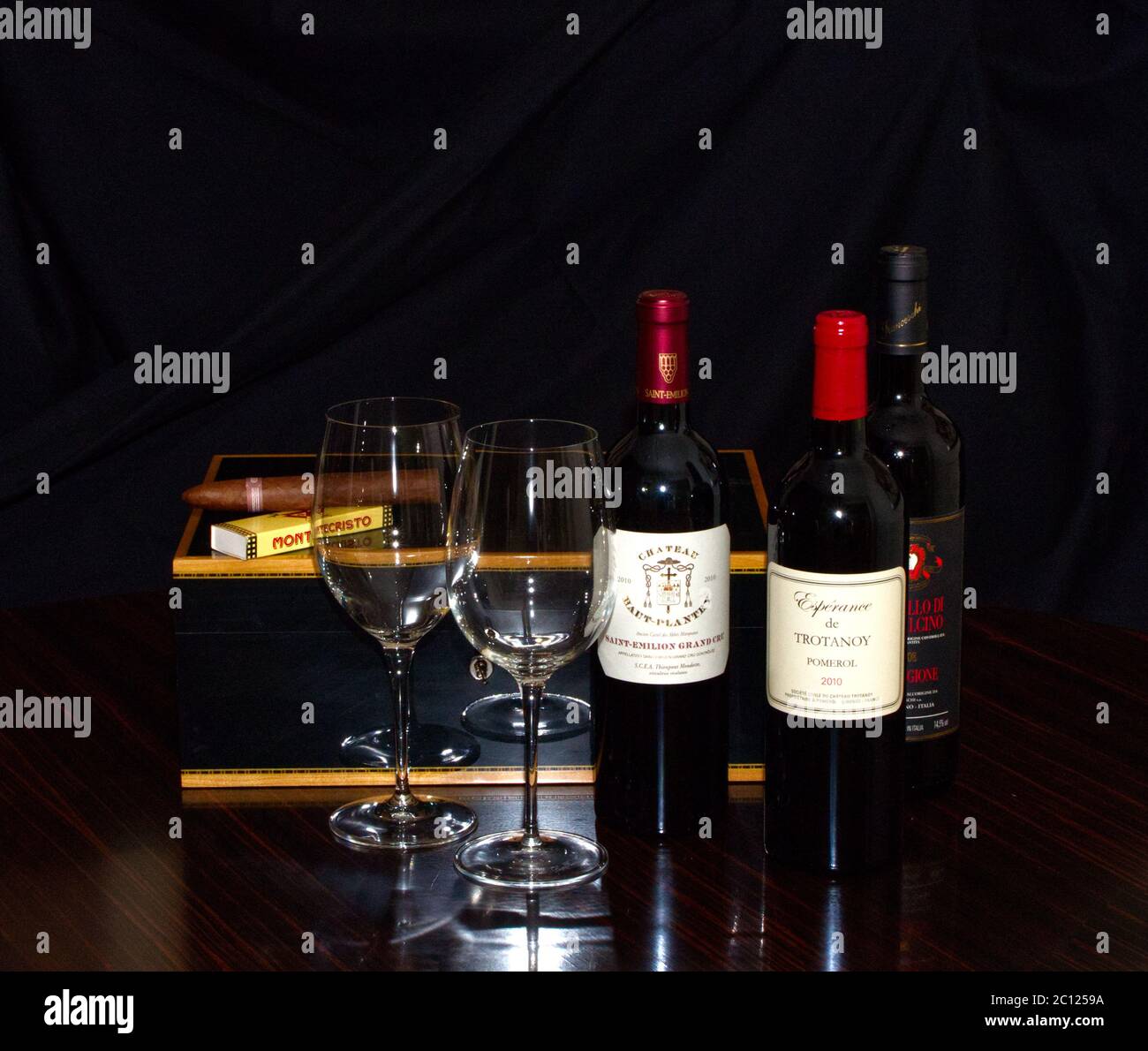 Still Life of Bordeaux Red St Emilion and Premier Cru Pomerol ...