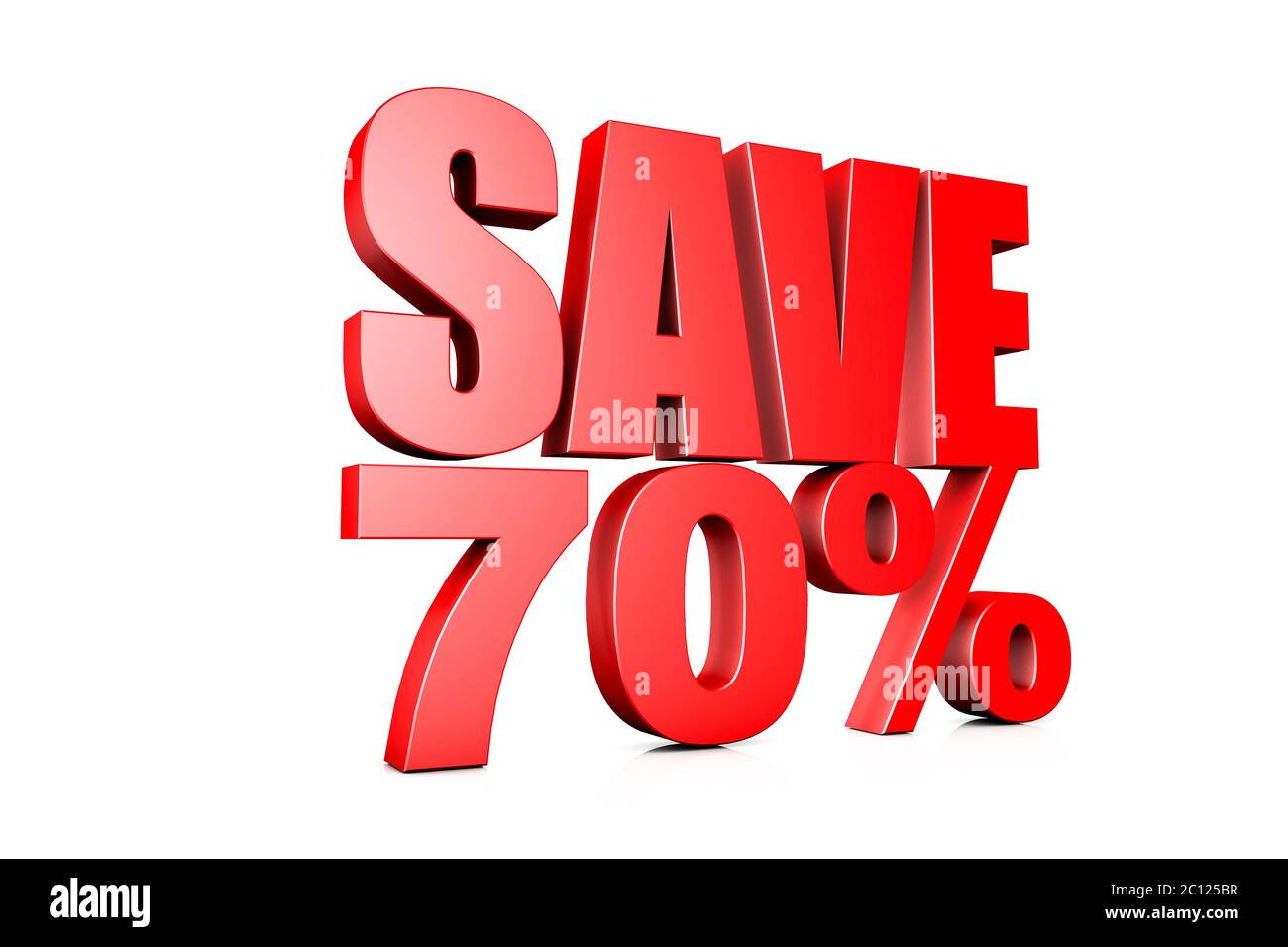 3d illustration save 70 Stock Photo - Alamy