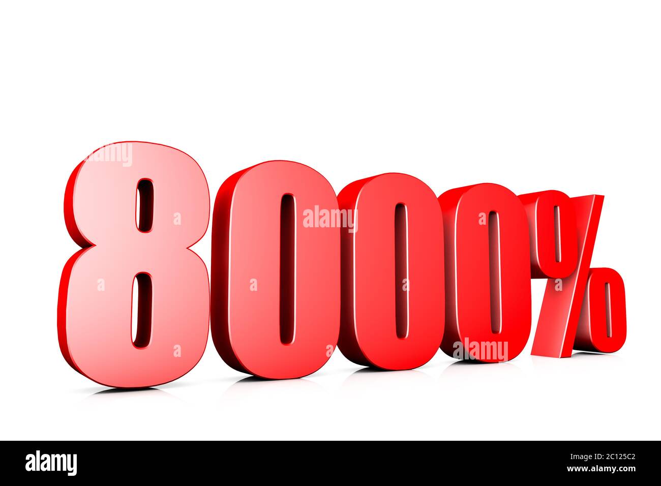 3d illustration sign of 8000 Stock Photo - Alamy
