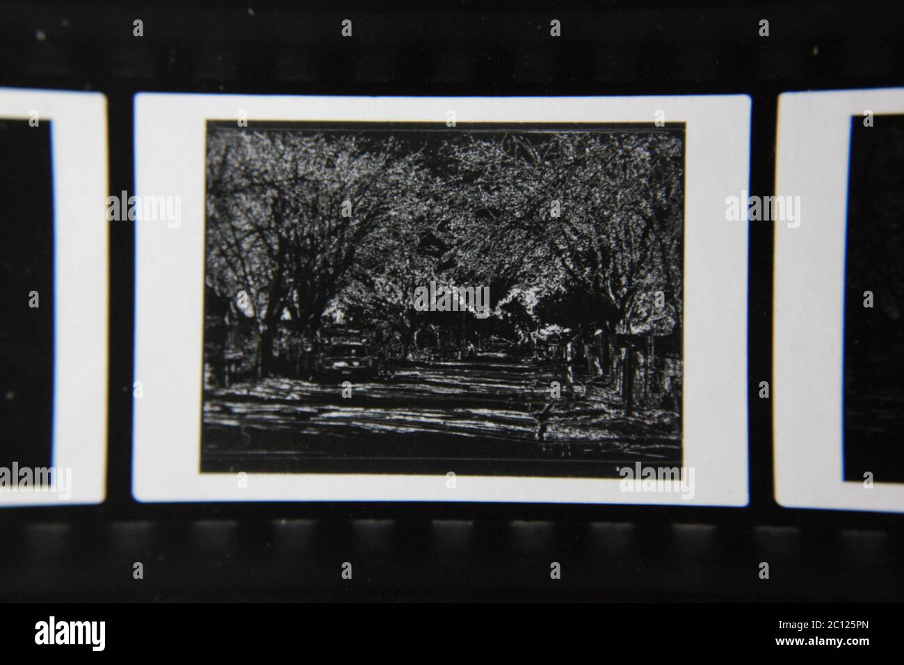 Fine 1970s vintage black and white photography of a dark dream like ...