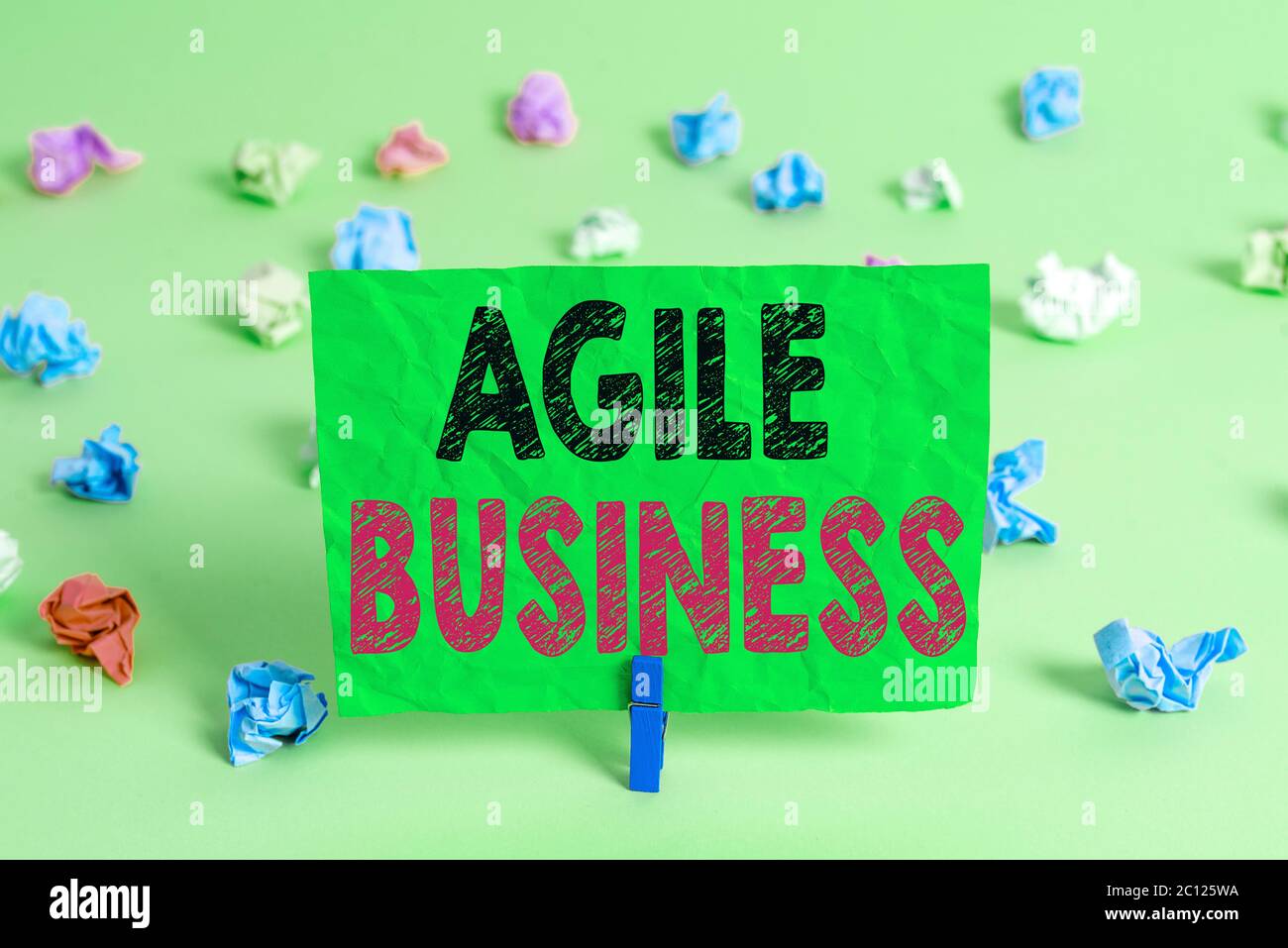 Writing note showing Agile Business. Business concept for capability of ...