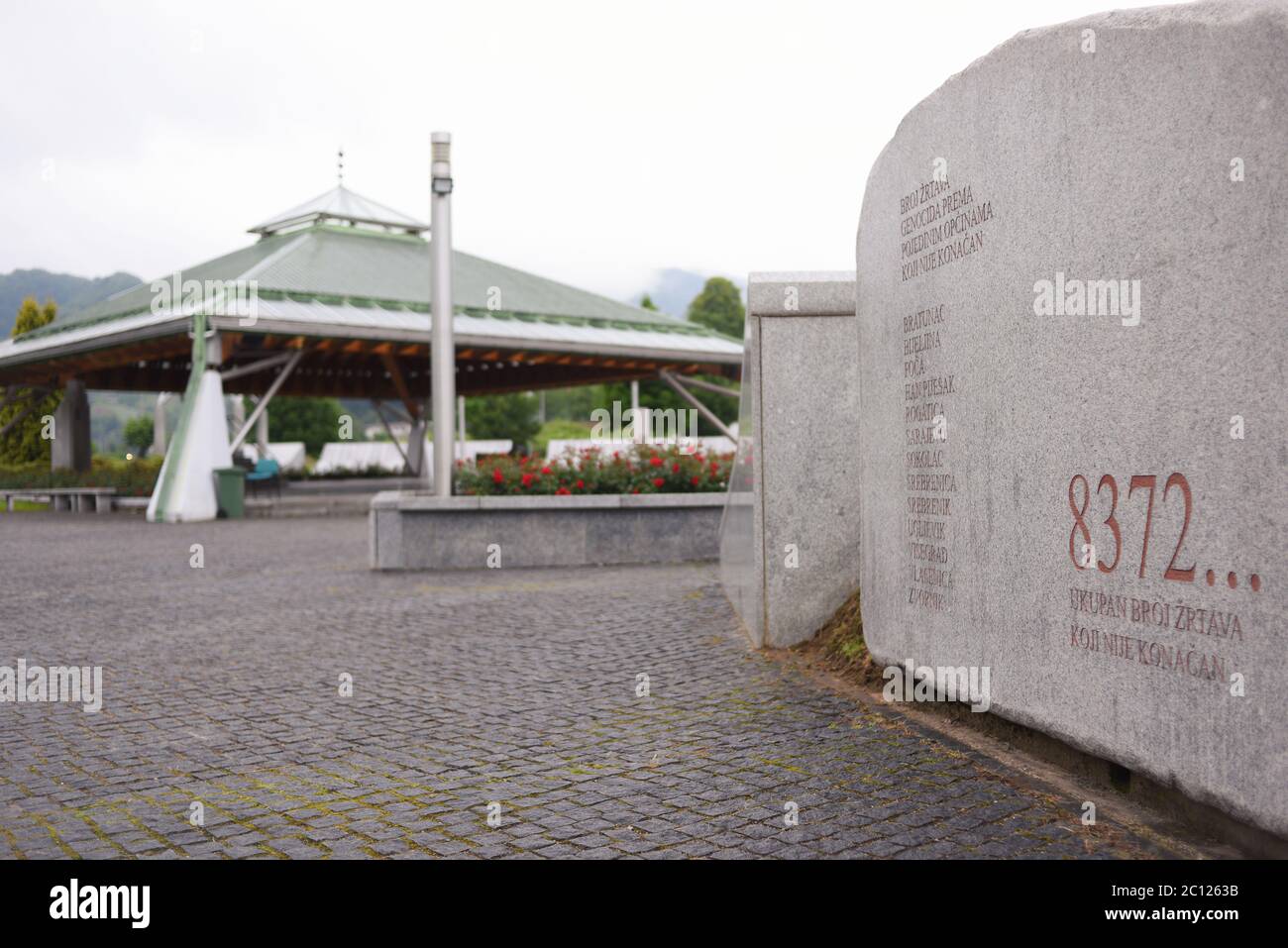 Srebrenica, Bosnia-Herzegovina, June 01 2020: Srebrenica-Potocari ...