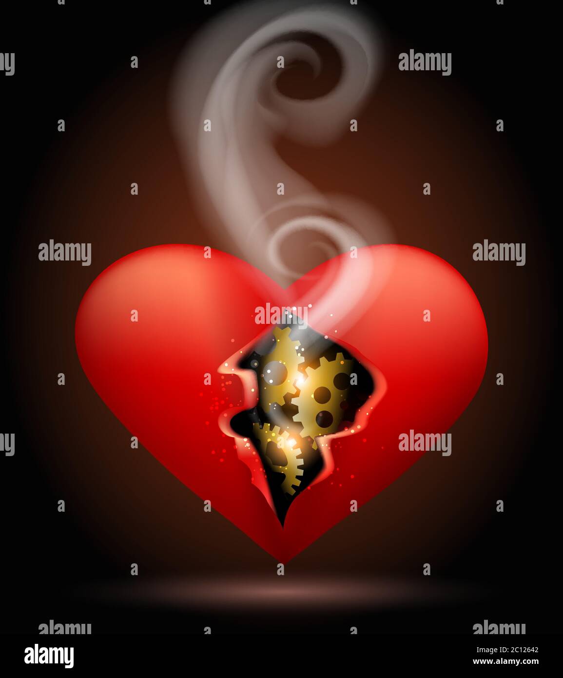 Crack red Stock Vector Images - Alamy