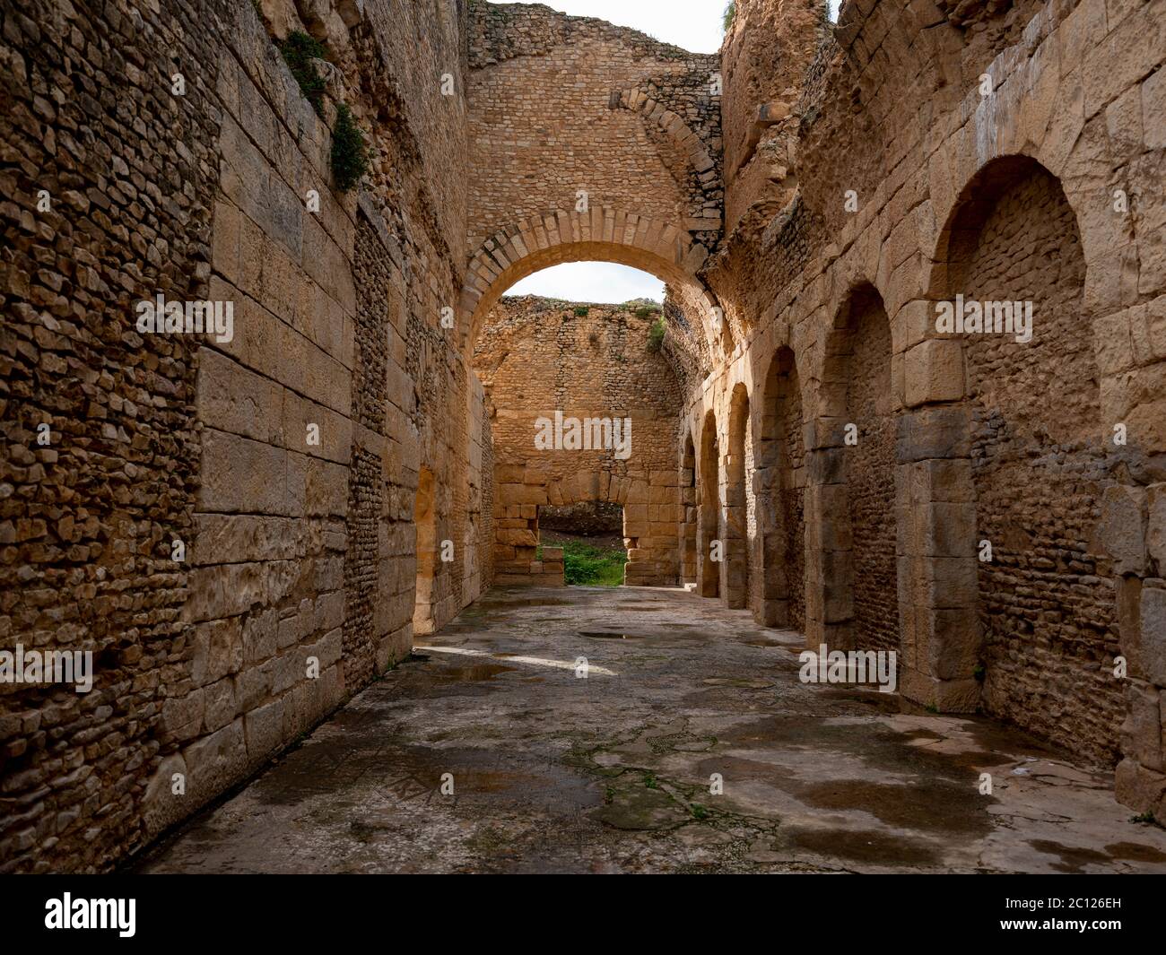 The archeological site of Bulla Regia, Tunisia, noted for Roman ruins ...