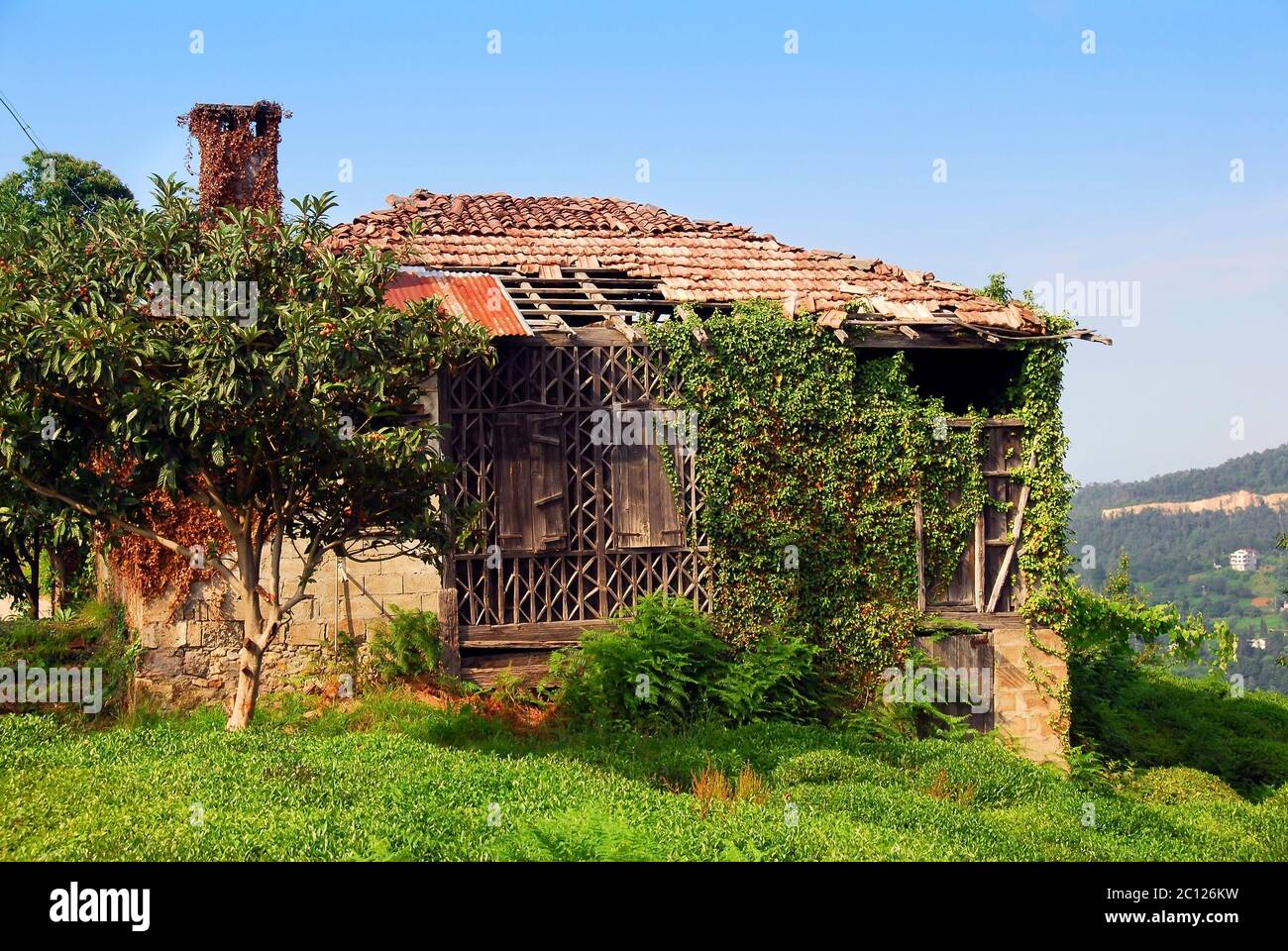 TRABZON, TURKEY - JUNE 28, 2008: Bastimar Quarter, Historical building ...