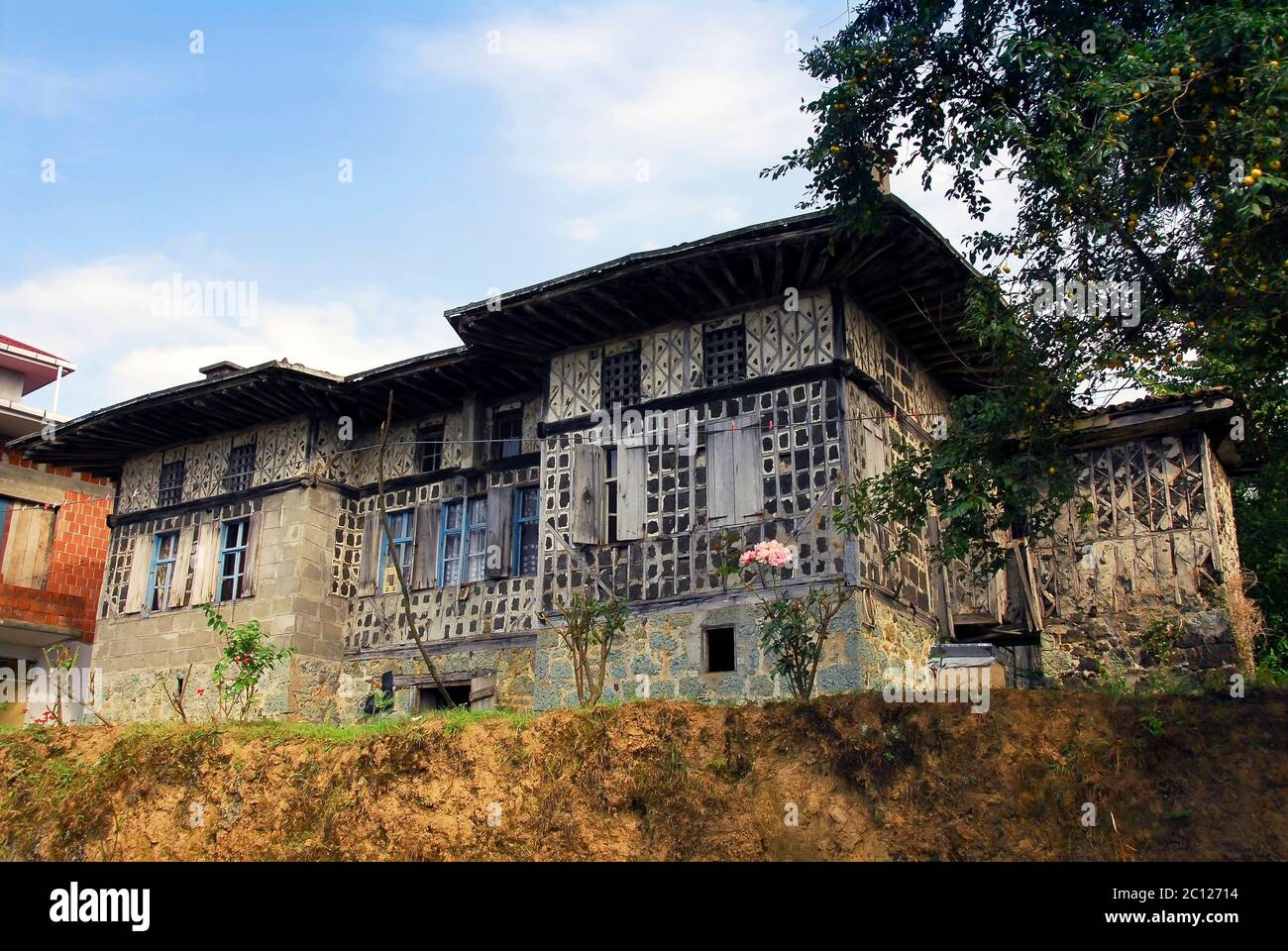 TRABZON, TURKEY - JUNE 28, 2008: Yeniay Village, Historical Mansion ...