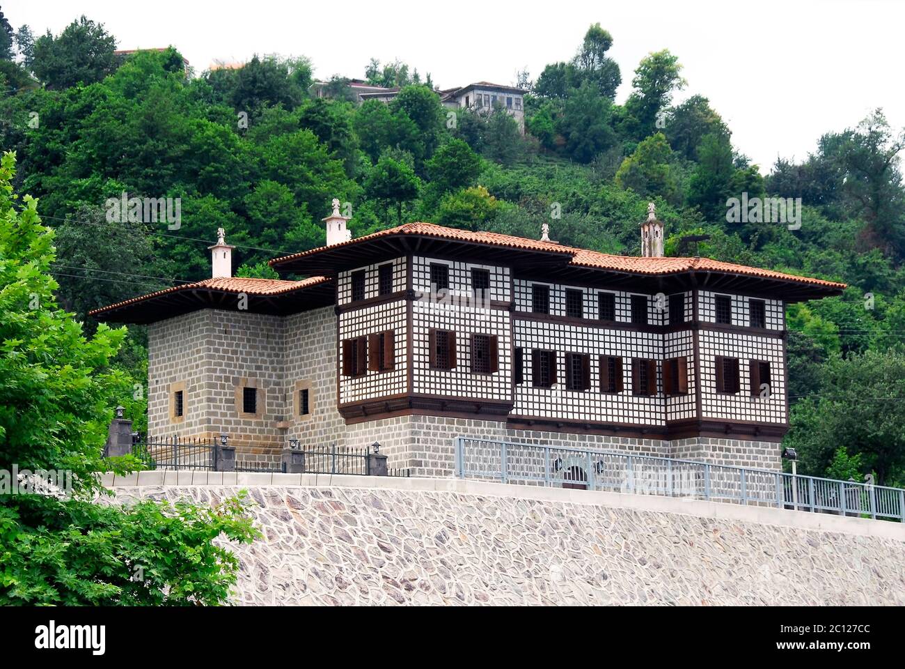 TRABZON, TURKEY - JUNE 28, 2008: Memis Aga Mansion, Traditional ...