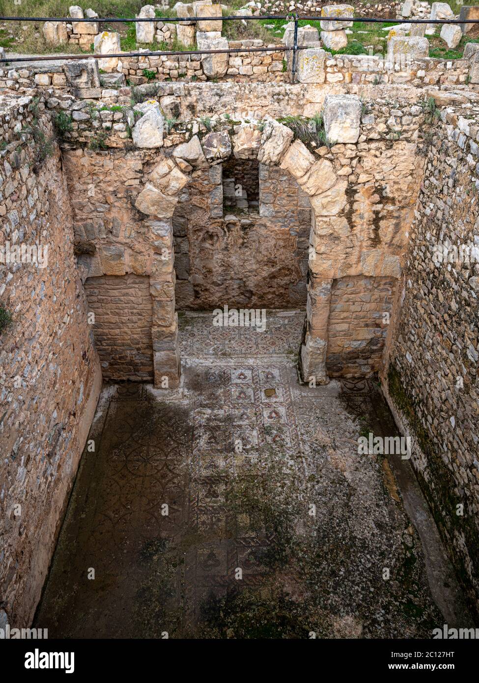 The archeological site of Bulla Regia, Tunisia, noted for Roman ruins ...