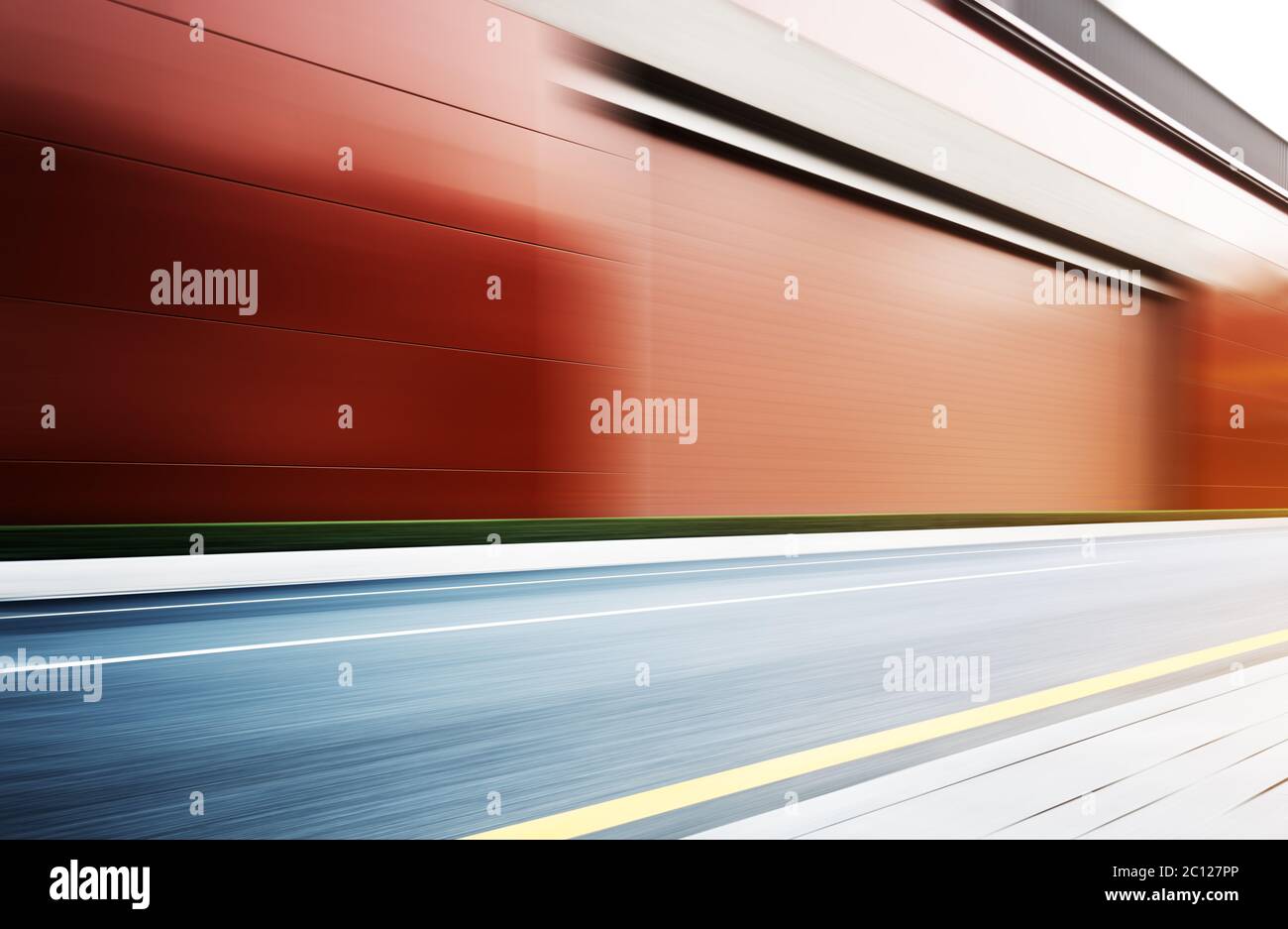 modern building with red tile wall Stock Photo - Alamy