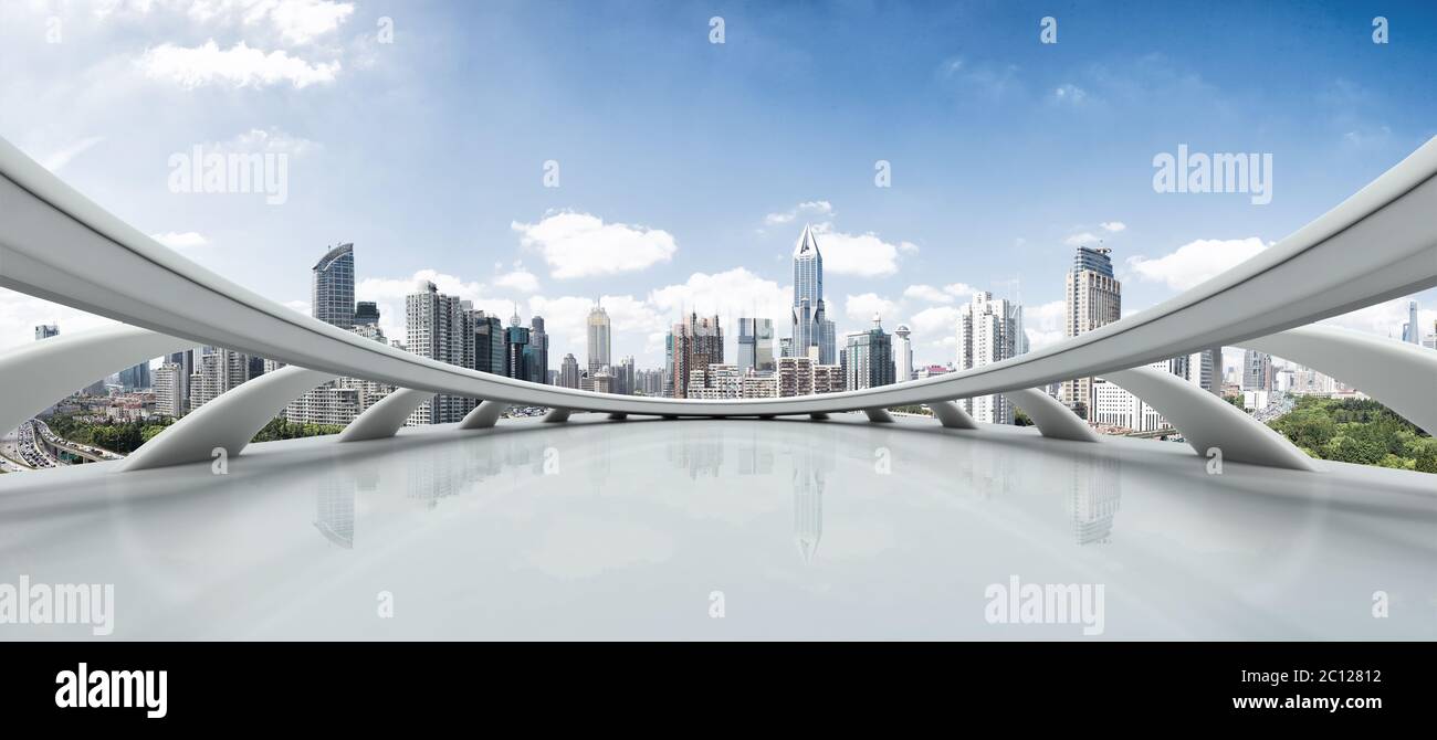 cityscape and skyline of shanghai from abstract window Stock Photo - Alamy