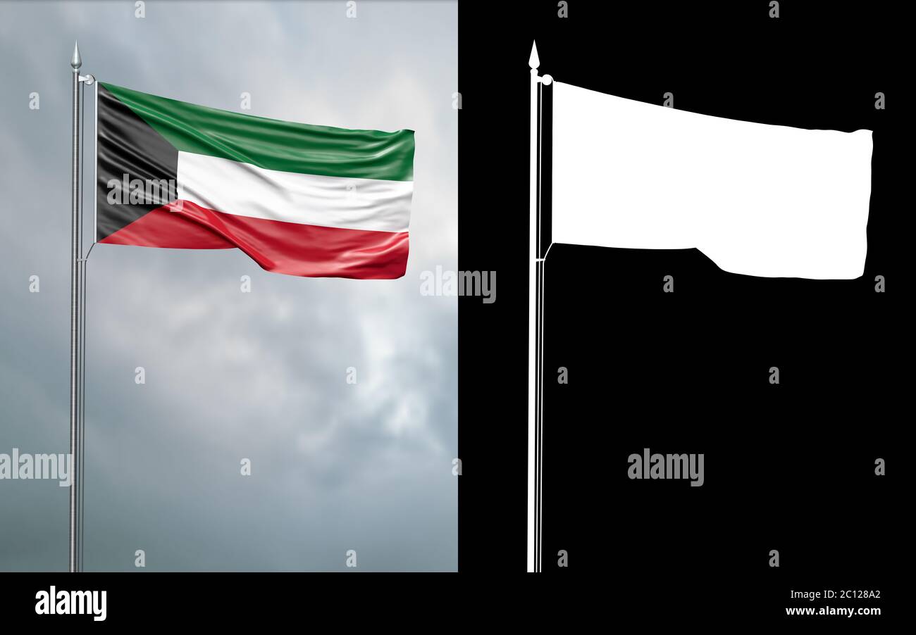 State of kuwait flag hi-res stock photography and images - Alamy