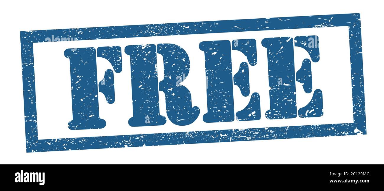 FREE blue grungy stamp Stock Photo - Alamy