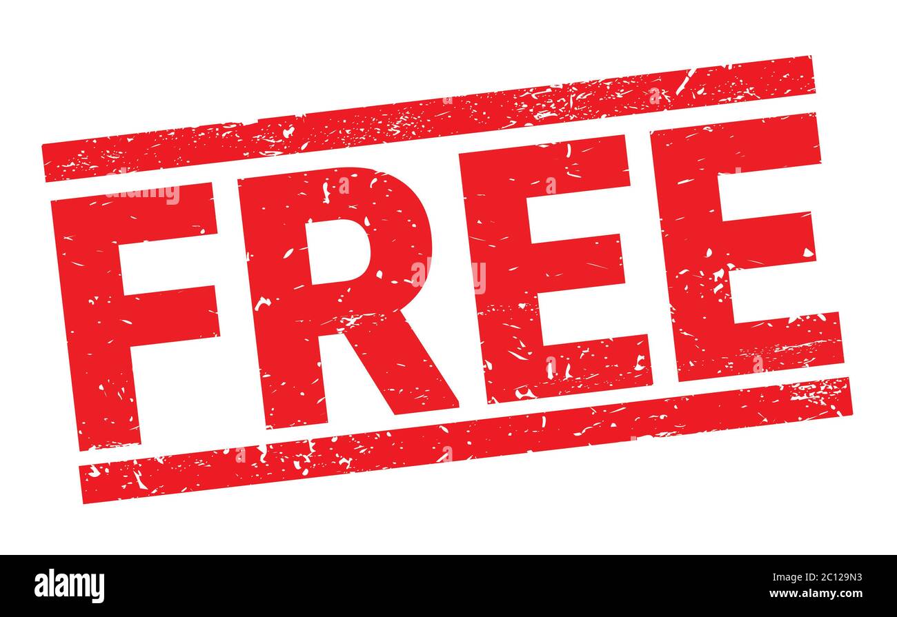 FREE red grungy rectangle stamp Stock Photo - Alamy