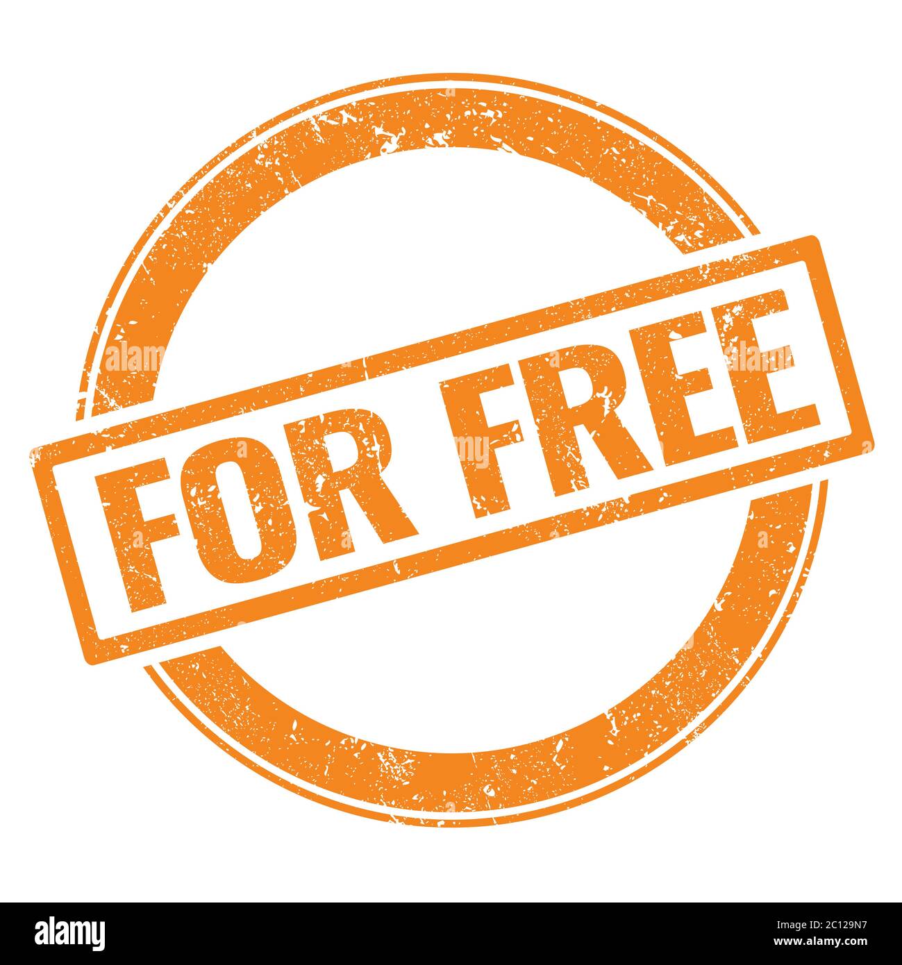 FREE orange grungy round stamp Stock Photo - Alamy