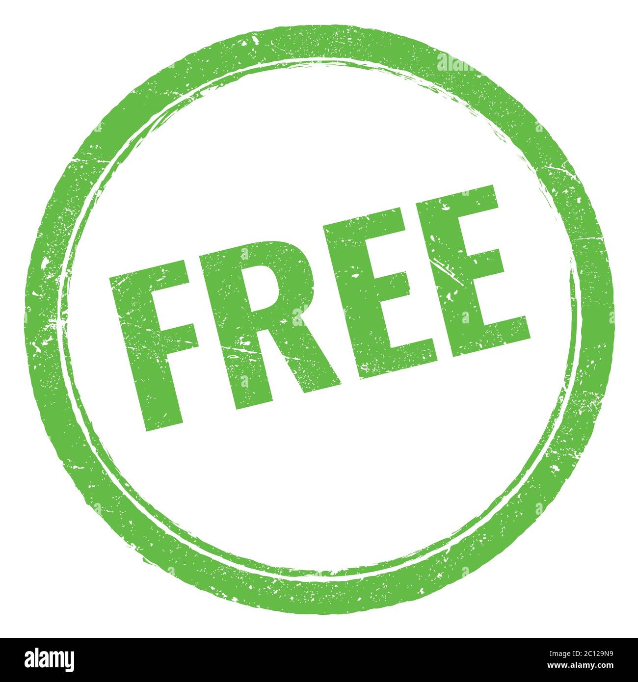 FREE green round grungy stamp Stock Photo - Alamy