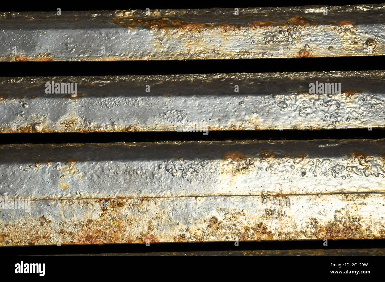 blue painted metal with rust Stock Photo - Alamy
