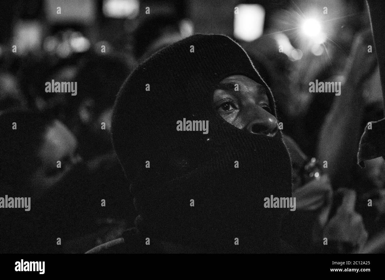 Rally against brutality in Black and White Stock Photos & Images - Alamy