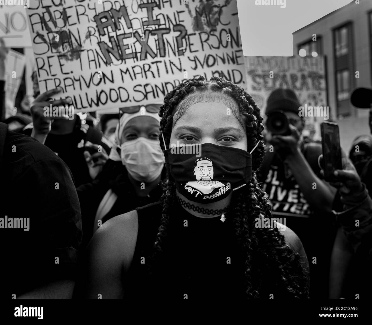 Rally against brutality in Black and White Stock Photos & Images - Alamy
