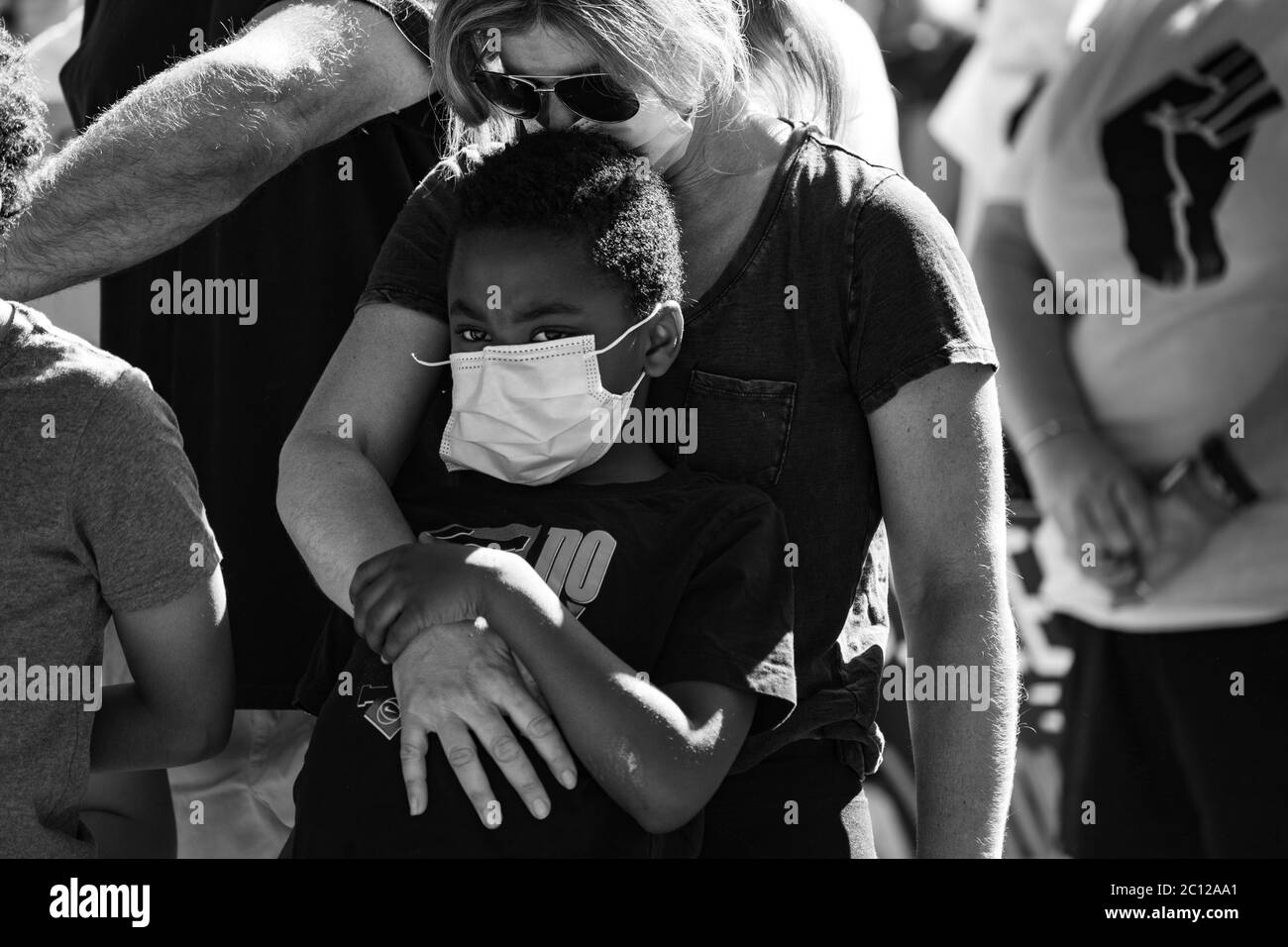 Very young protester Black and White Stock Photos & Images - Alamy