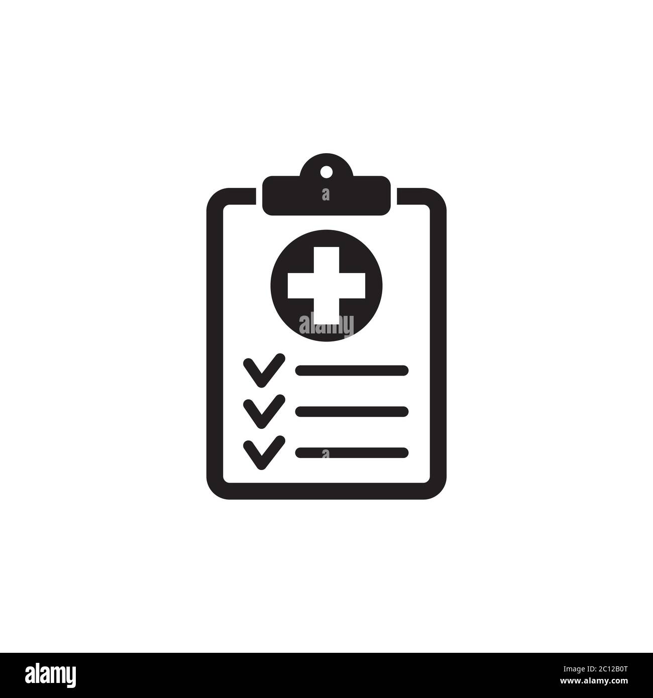 Medical record icon, medical report icon, vector isolated Stock Vector ...