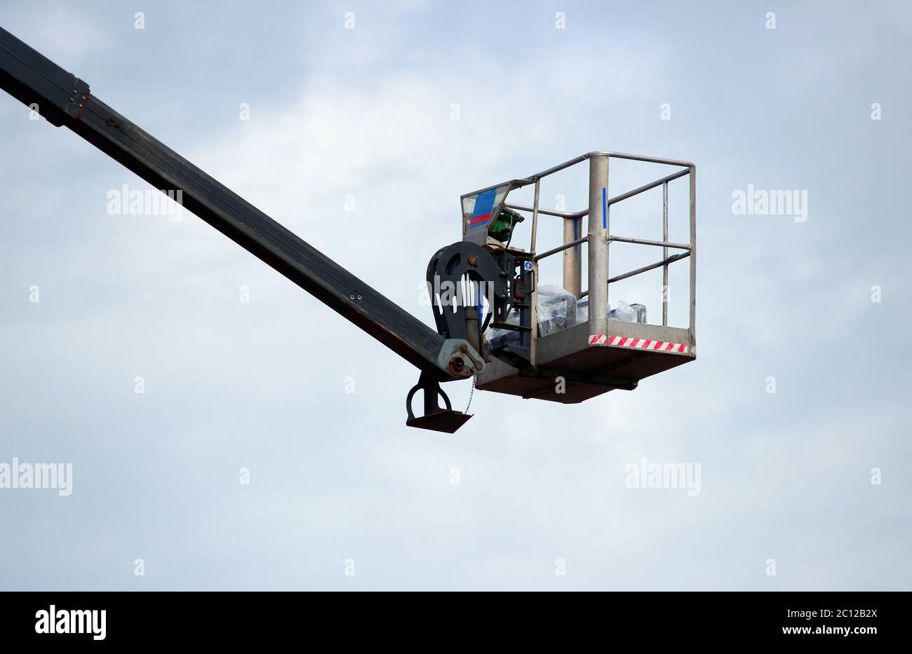 hydraulic lift heavy equipment machine is working Stock Photo - Alamy