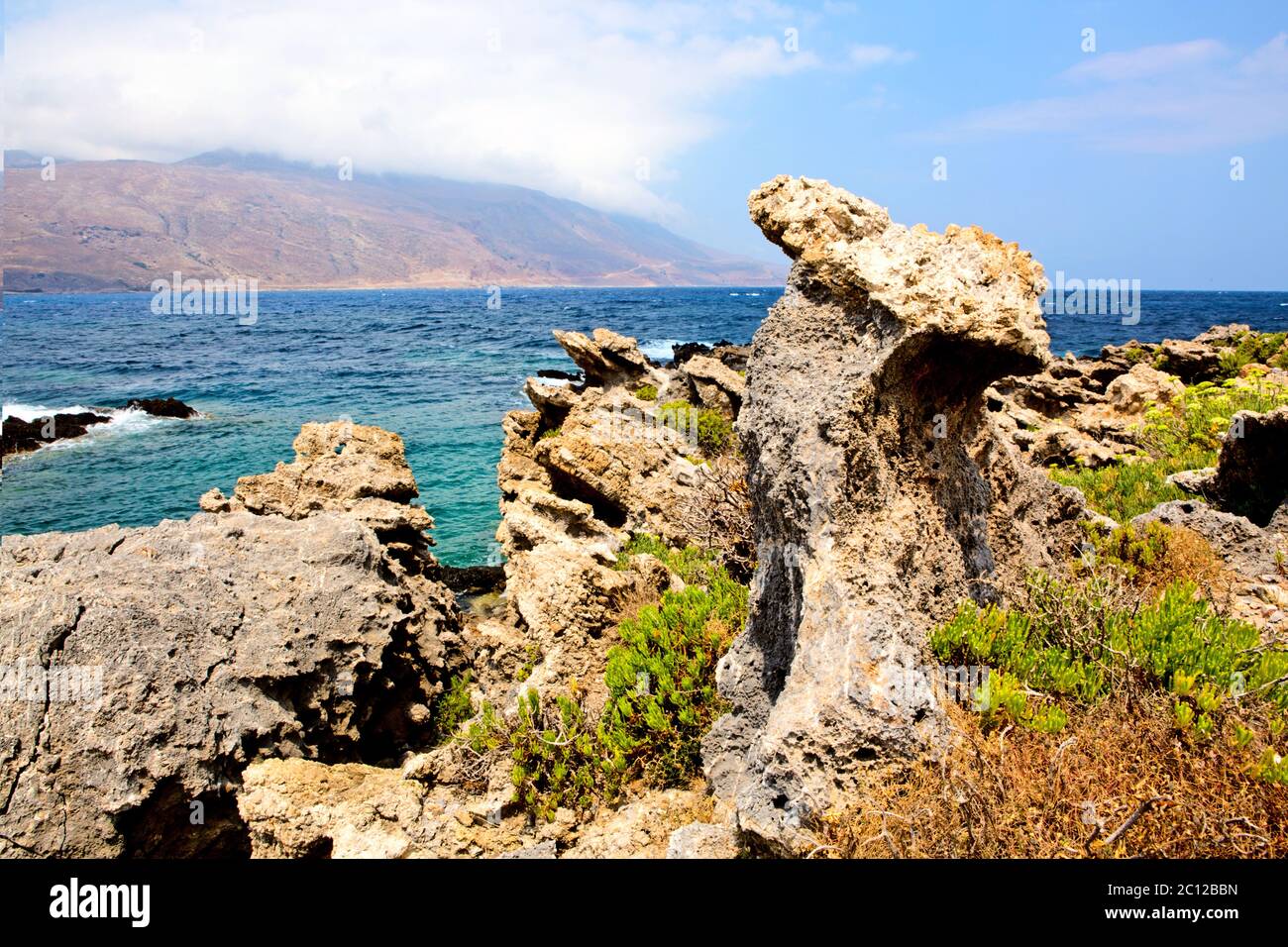 Natural rocks on Crete island Stock Photo - Alamy