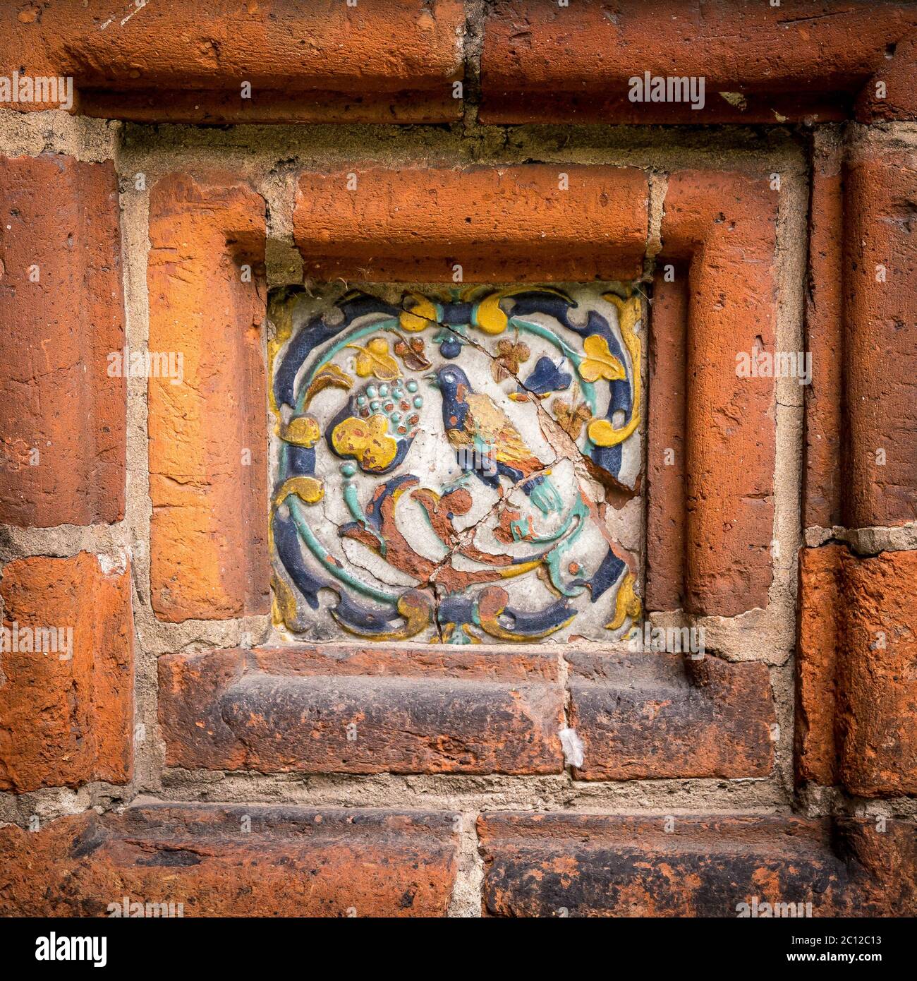 traditional russian floral ornament on tiles Stock Photo - Alamy