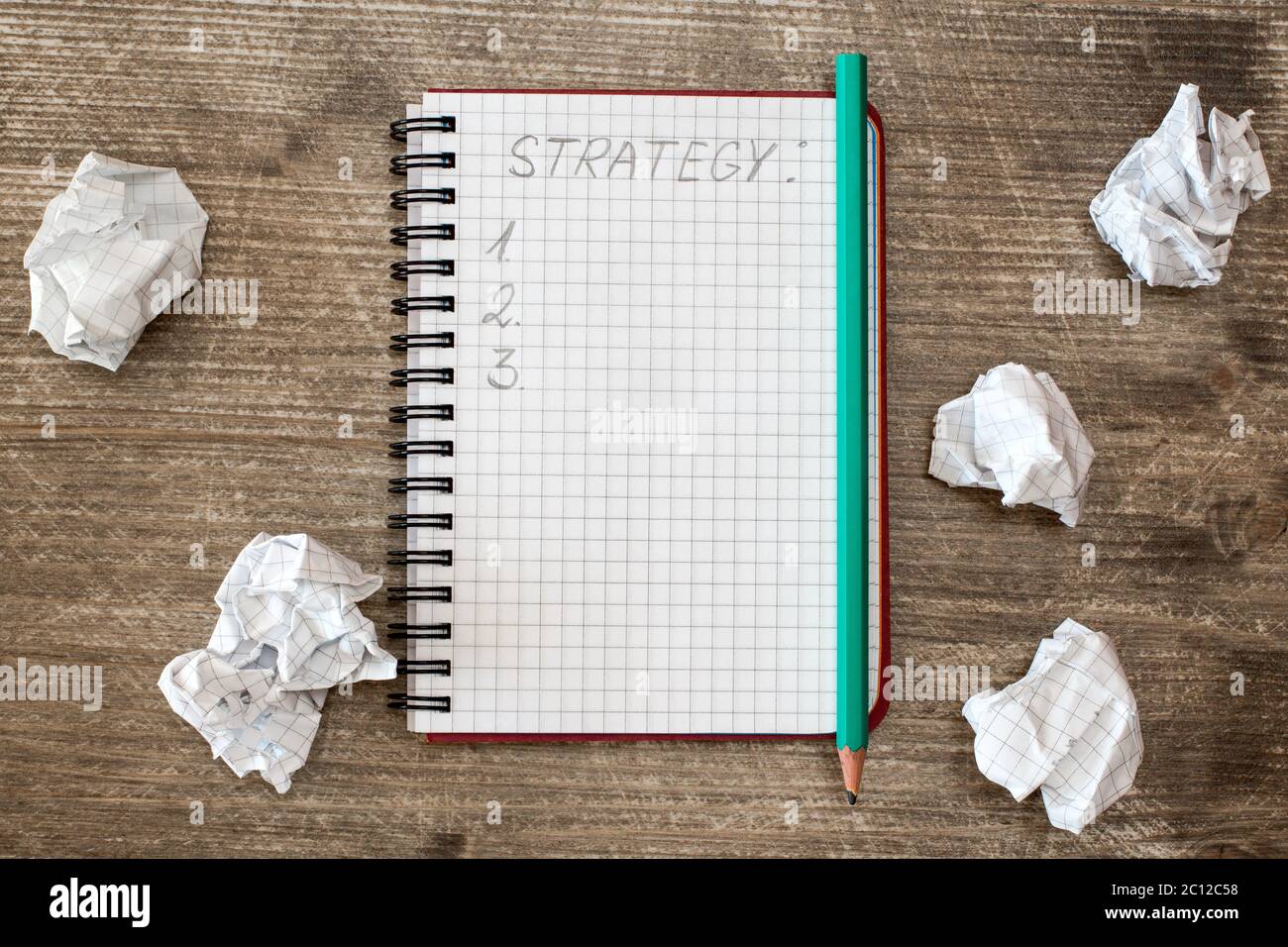 Notebook for strategy Stock Photo - Alamy
