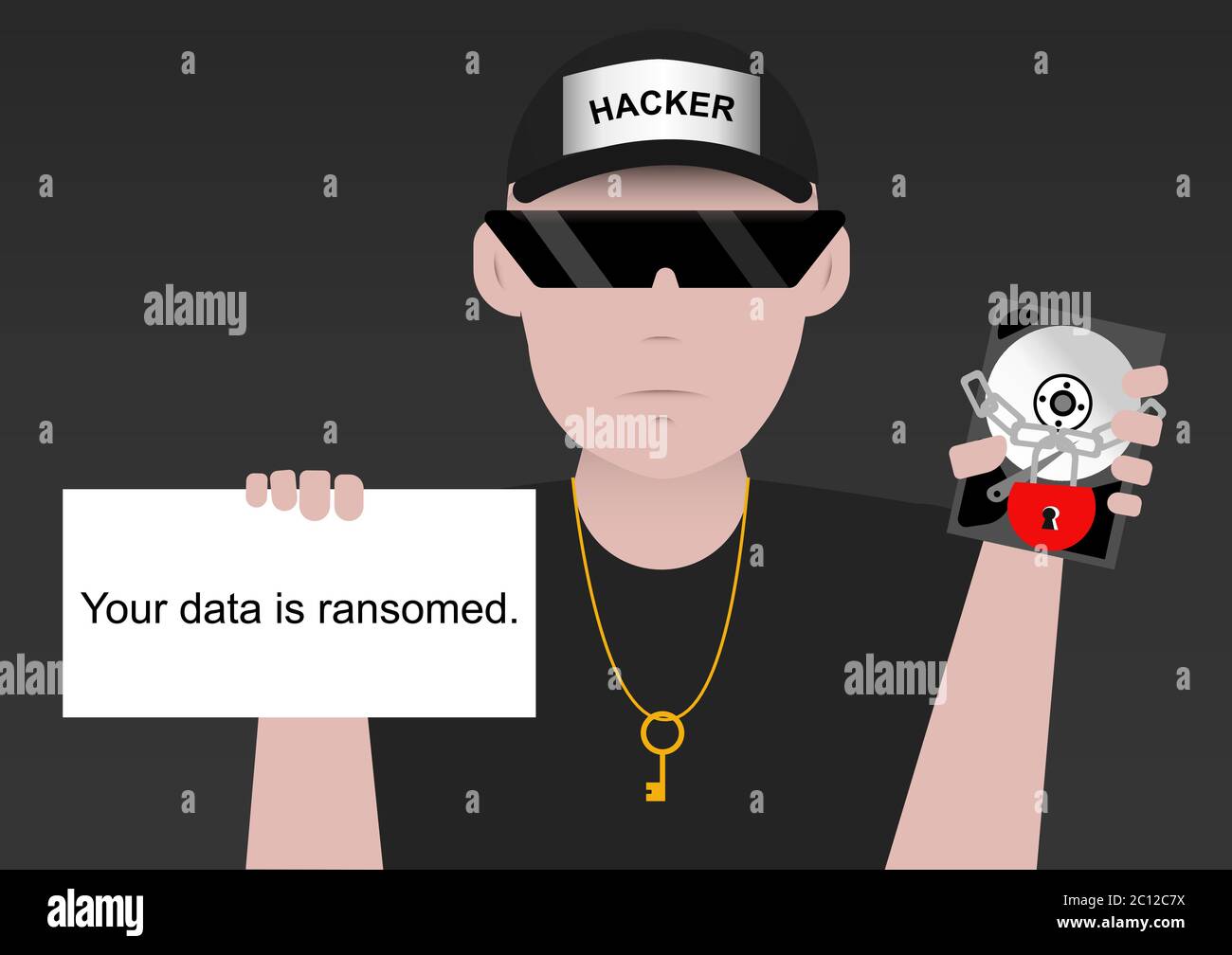 Locked computer screen with ransomware hi-res stock photography and ...