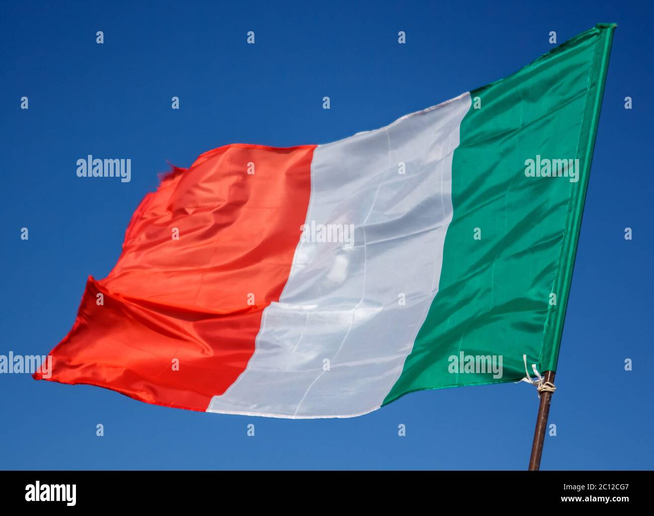 Flag Italy Closeup Stock Photo - Alamy