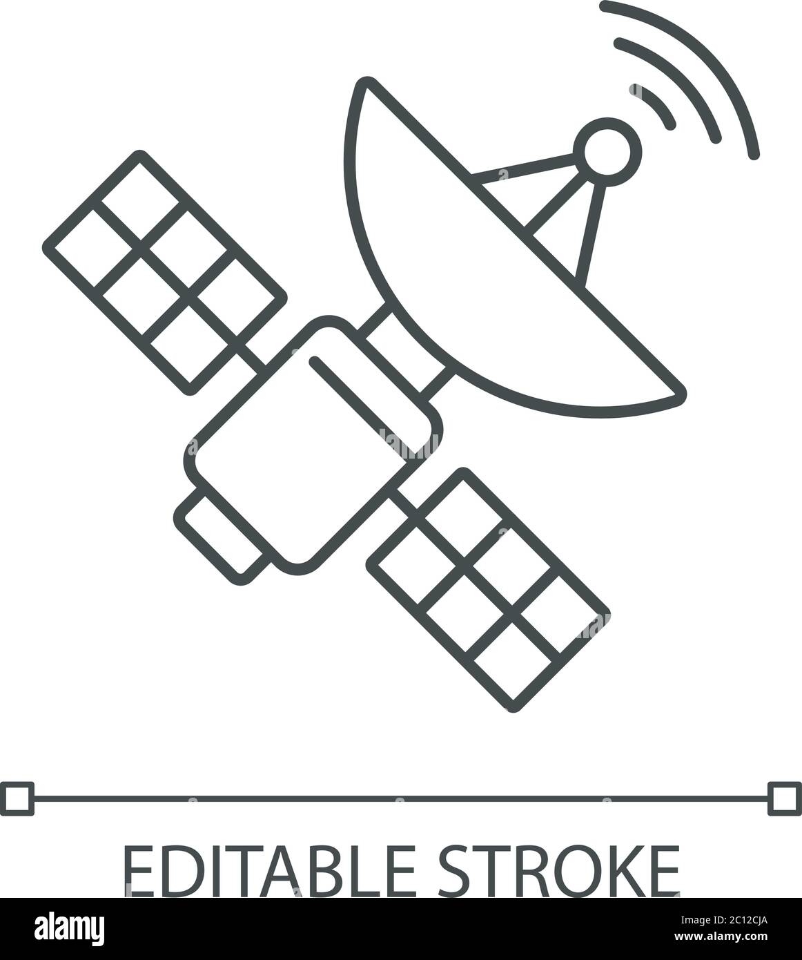 Space Satellite Drawing