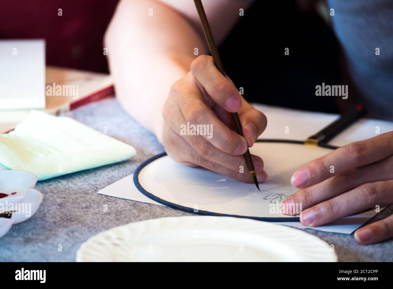 Drawing fan hi-res stock photography and images - Alamy