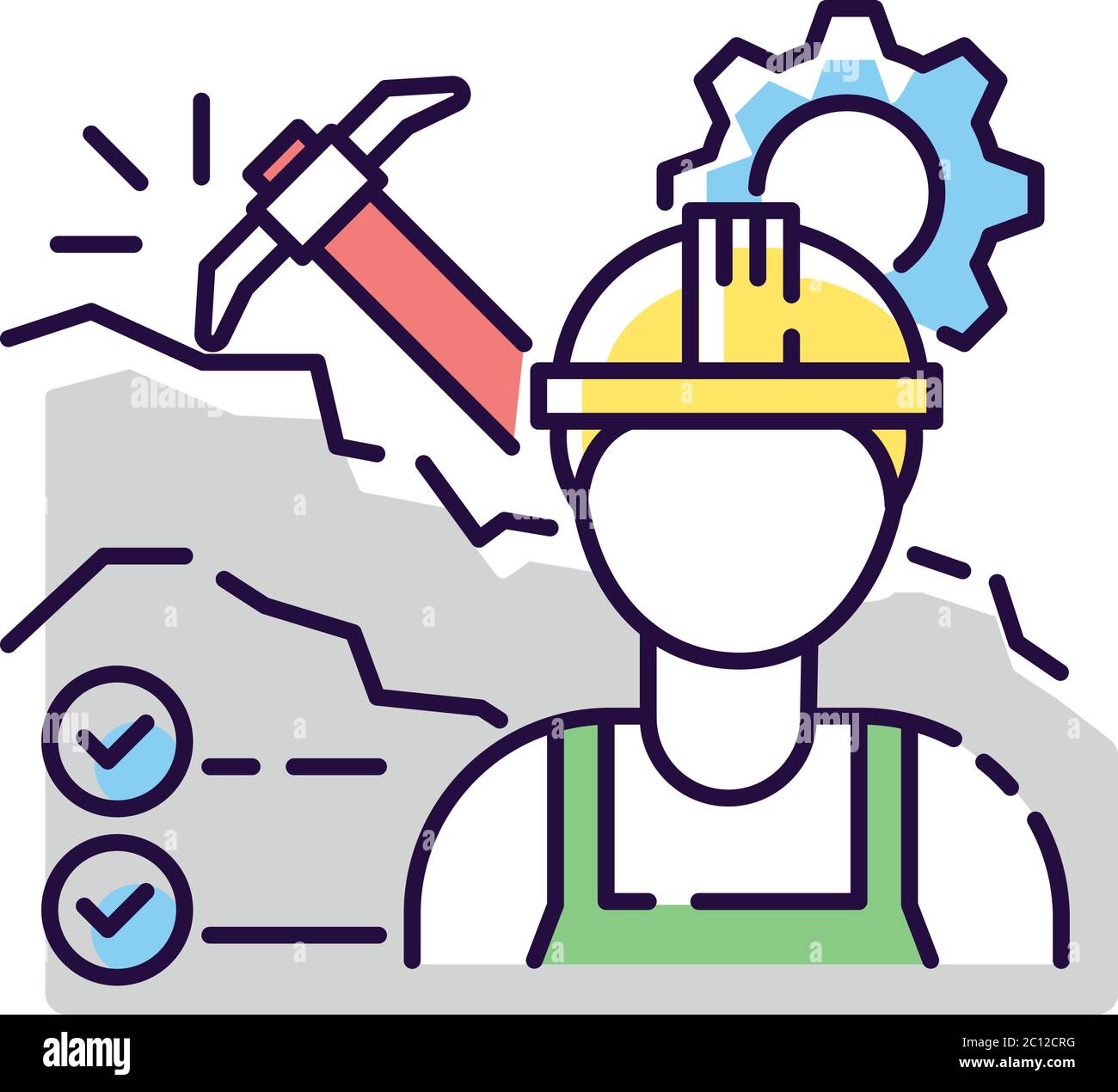 Excavation engineer Stock Vector Images - Alamy