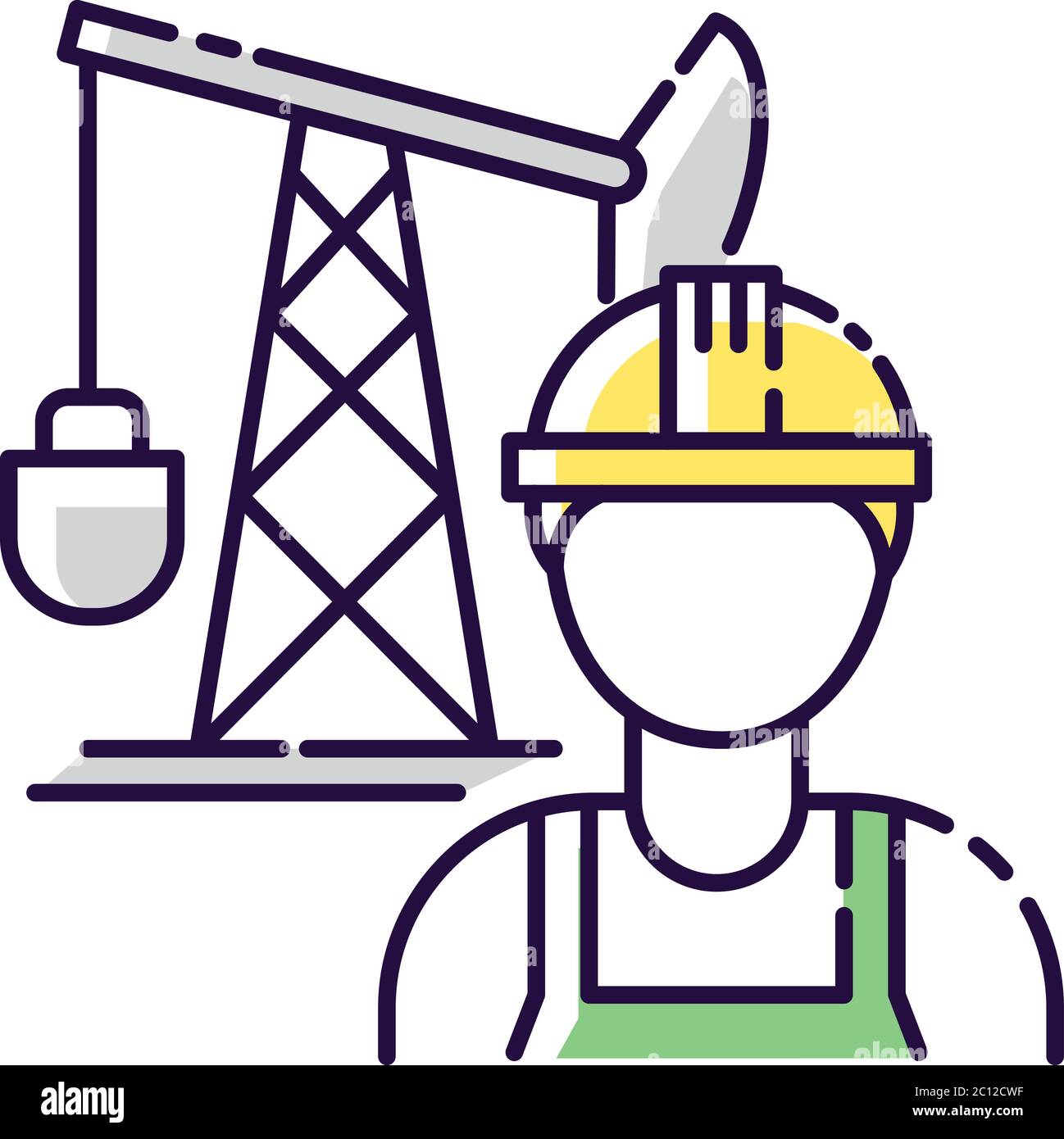 Petroleum engineer RGB color icon Stock Vector Image & Art - Alamy