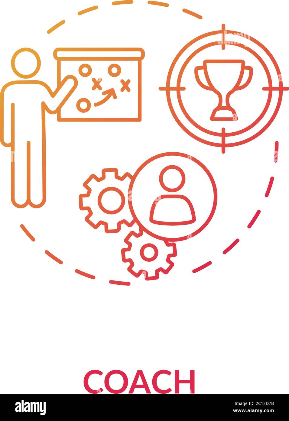 Coach concept icon Stock Vector Image & Art - Alamy