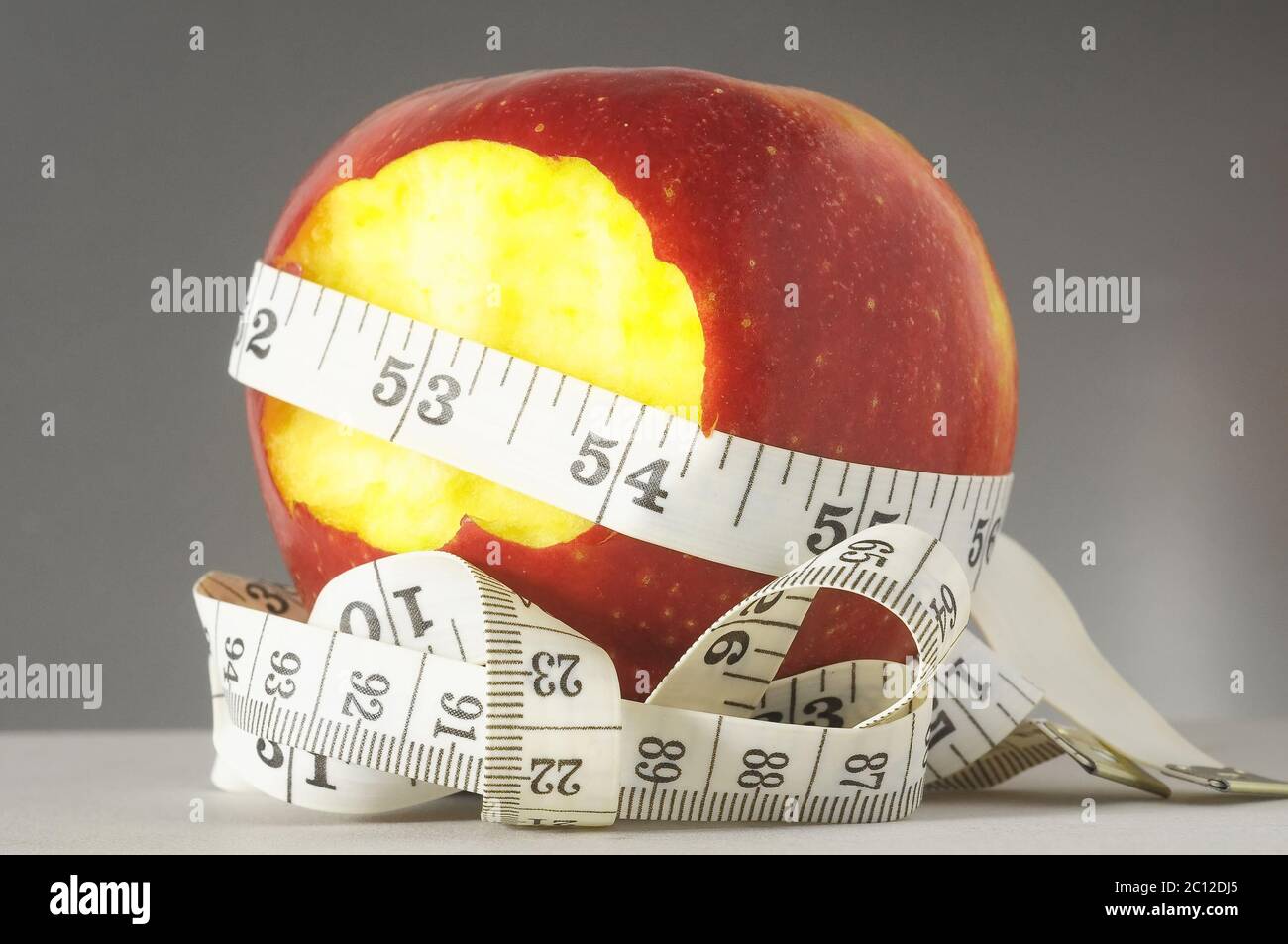 Diet Apple and Meter Stock Photo - Alamy
