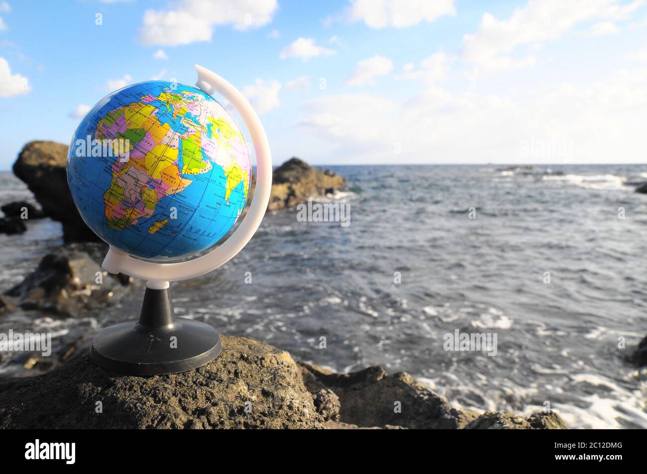 Vintage Globes Planet Earth Stock Photo - Alamy
